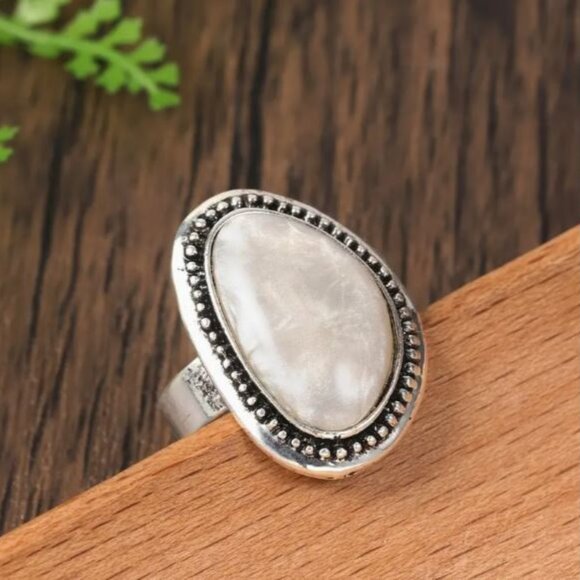Private Label | Jewelry | New Carson Silver Plated Pearly White Stone ...